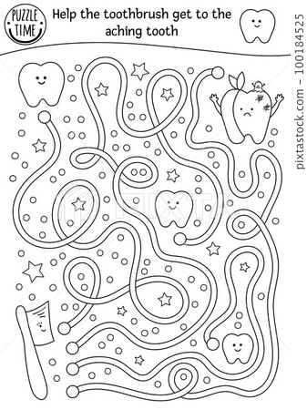 Dental Hygiene Coloring Pages