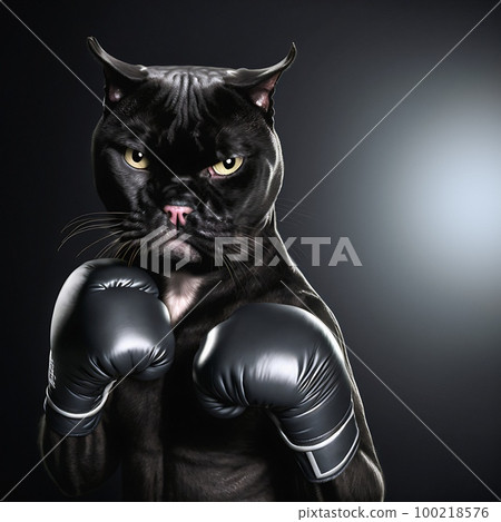 cat, boxer, boxing - Stock Illustration [100218576] - PIXTA