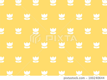 Cute floral background material - Stock Illustration [100240644] - PIXTA
