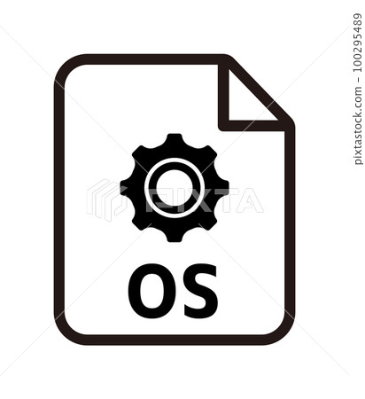 File format vector icon illustration / OS, system - Stock Illustration ...