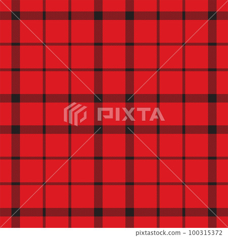 Plaid seamless pattern in red. Check fabric... - Stock Illustration ...
