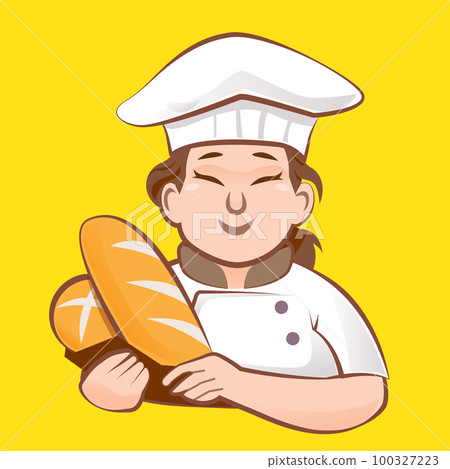 Female Cook Logo Lady Chef Svg, Female Cook Svg, Cooking Svg, Baking