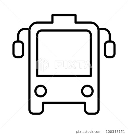 Bus line icon - Stock Illustration [100358151] - PIXTA
