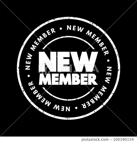 New Member text stamp, concept background - Stock Illustration ...