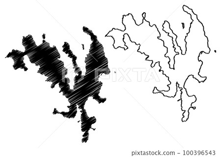 Naru island (Japan, East Asia, Japanese... - Stock Illustration ...