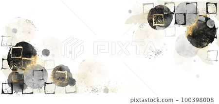 Circle and square Japanese pattern background - Stock Illustration ...