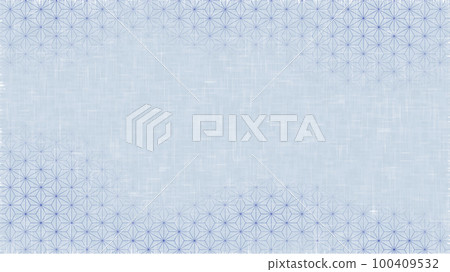 Japanese-style blue background with... - Stock Illustration [100409532 ...