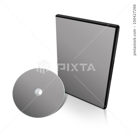 DVD box blank template grey for presentation... - Stock Illustration ...