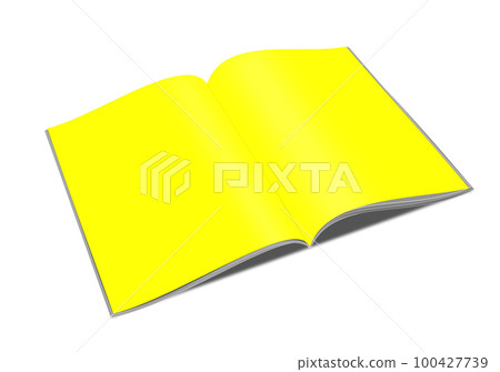 Yellow magazine blank template for presentation... - Stock Illustration ...