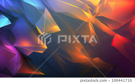 Abstract modern low poly banner - Stock Illustration [100441710] - PIXTA