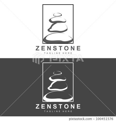Balance Stone Logo Design, Vector Therapy... - Stock Illustration ...