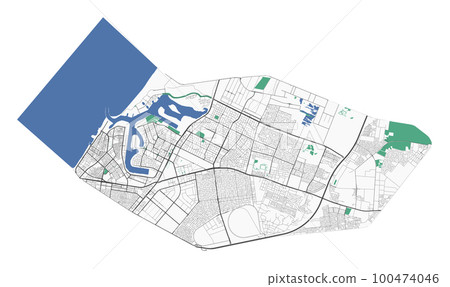 Ajman map, administrative territory of the... - Stock Illustration ...
