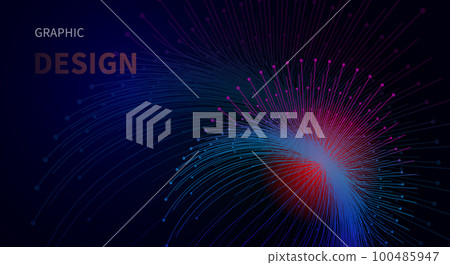 Futuristic web page, poster with abstract shape - Stock Illustration ...
