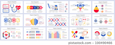 Bundle medical services infographics... - Stock Illustration [100490466 ...