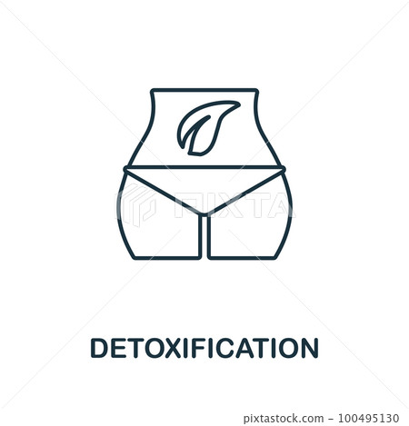 Detoxification line icon. Monochrome simple... - Stock Illustration ...