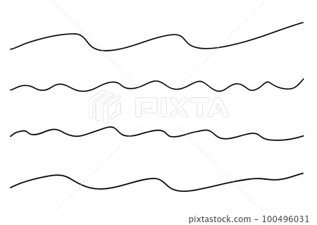 Handwritten Nami Line - Stock Illustration [100496031] - PIXTA