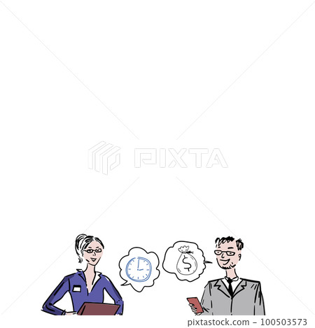 People talking about important things.... - Stock Illustration ...