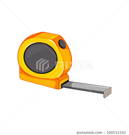 Cartoon Measuring Tape Person Measuring With Tape Measure, Vector