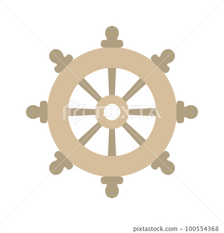 flat vector illustration of navigation ship... - Stock Illustration ...