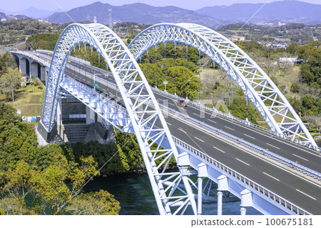 New Saikai Bridge (Nagasaki Prefecture) - Stock Photo [100675181] - PIXTA