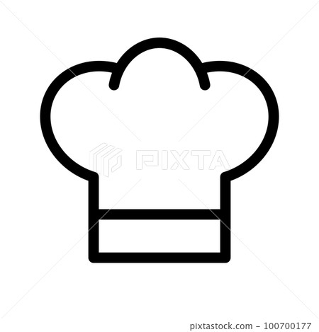 Simple toque icon. restaurant chef. vector. - Stock Illustration ...