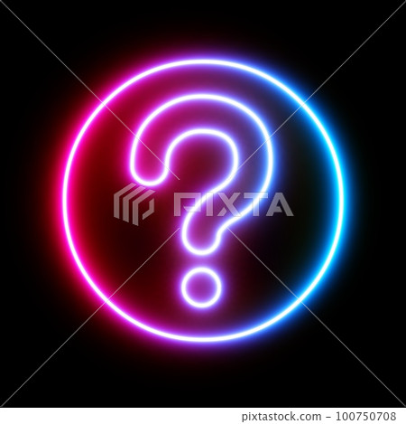 3d rendering UI Question Mark in circle icon... - Stock Illustration ...