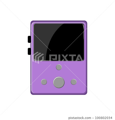 device hifi mp3 player cartoon vector illustration-插圖素材 [100802034 ...