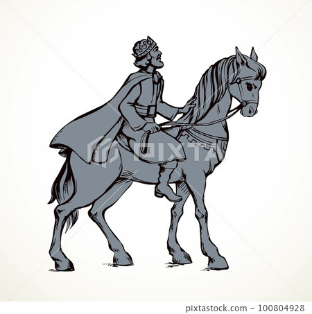 Medieval King Drawing