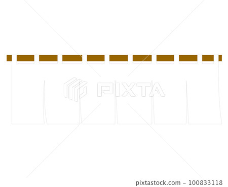 Noren white, horizontally long - Stock Illustration [100833118] - PIXTA