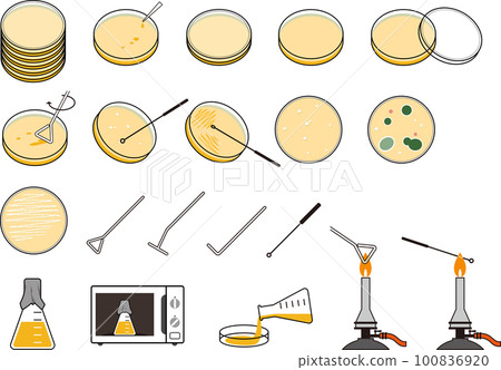 Agar medium color icon set - Stock Illustration [100836920] - PIXTA