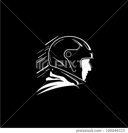 Vintage Rider helmet icon, motorcycle biker... - Stock Illustration ...
