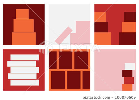 Illustration icon set of multiple boxes - Stock Illustration [100870609 ...