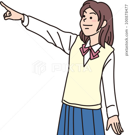 Aiming _ Pointing _ Student _ Sharp expression... - Stock Illustration ...