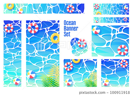 Banner set _ sea - Stock Illustration [100911918] - PIXTA
