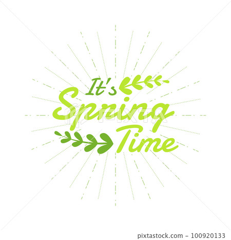 Spring logo design vector. - Stock Illustration [100920133] - PIXTA