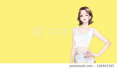 Beauty, diet, exercise, gym, shape up,... - Stock Illustration ...