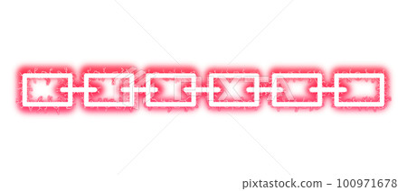 Lightning chain (red) - Stock Illustration [100971678] - PIXTA