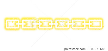 Lightning chain (yellow) - Stock Illustration [100971686] - PIXTA
