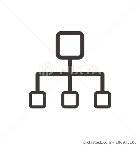 Simple organization icon. composition. vector. - Stock Illustration ...