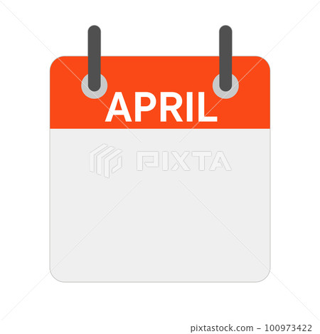 April calendar. APRIL calendar icon. vector. - Stock Illustration ...