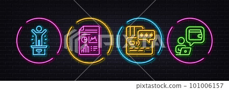 Card, Winner podium and Report document minimal... - Stock Illustration [101006157] - PIXTA