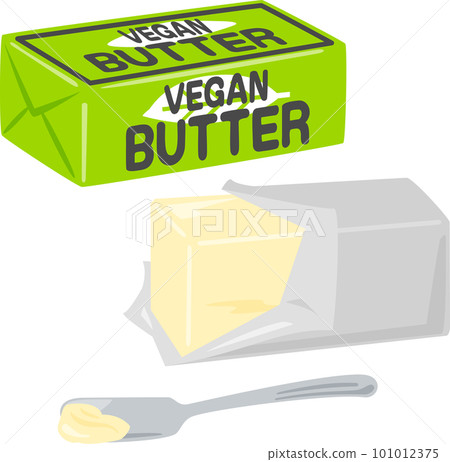 Block type vegan butter - Stock Illustration [101012375] - PIXTA