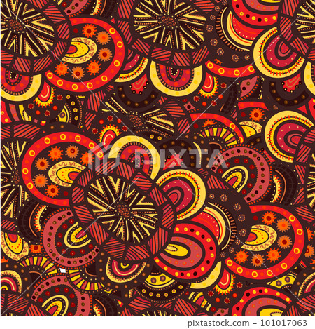 Vector decorative seamless pattern - Stock Illustration [101017063] - PIXTA