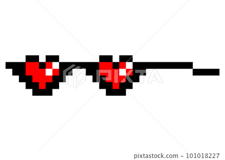 Pixel glasses meme. Like a boss meme.... - Stock Illustration ...