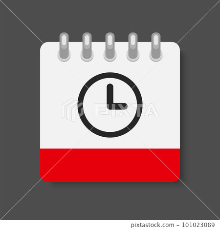 Icon page calendar - timer, time, clock, reminder - Stock Illustration ...
