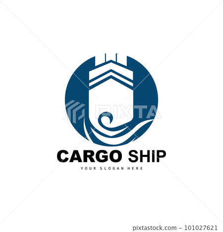 Cargo Ship Logo Design