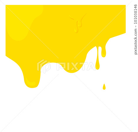 Dripping honey square frame background - Stock Illustration [101038146 ...