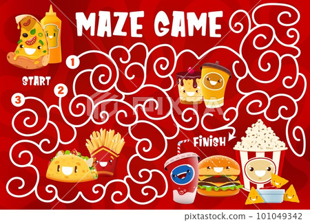 Kids Maze Food