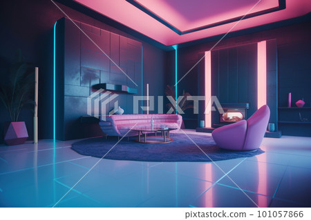 A architectural view to comfortable futiristic... - Stock Illustration ...