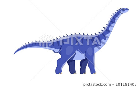 Cartoon Hypselosaurus dinosaur character, cute... - Stock Illustration ...